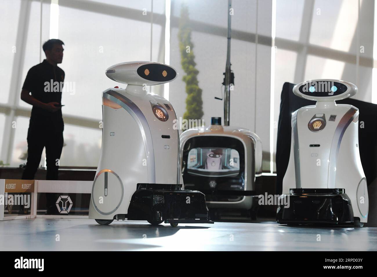 Singapore lionsbot cleaning hi-res stock photography and images - Alamy