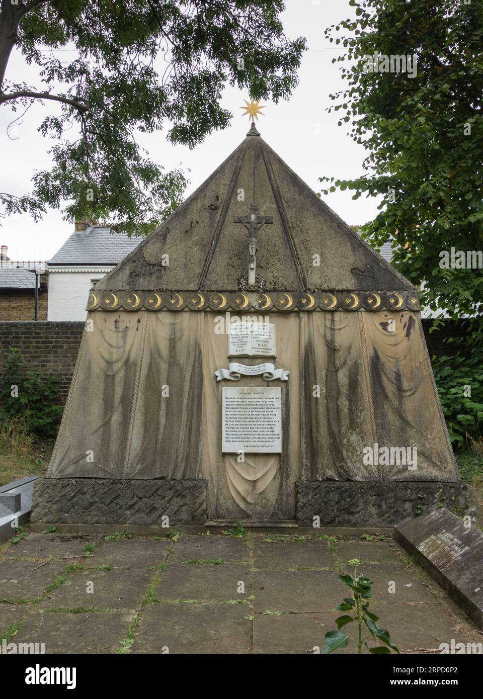 Mausoleum Tent Tomb of Sir Richard Burton, The Churchyard Of Church of ...