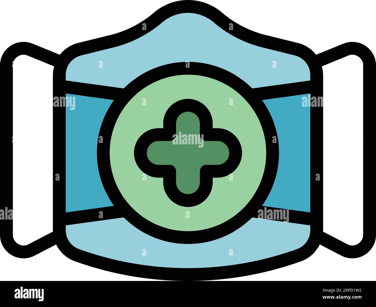 Medical mask icon outline vector. Emergency room. Medicine clinic color ...