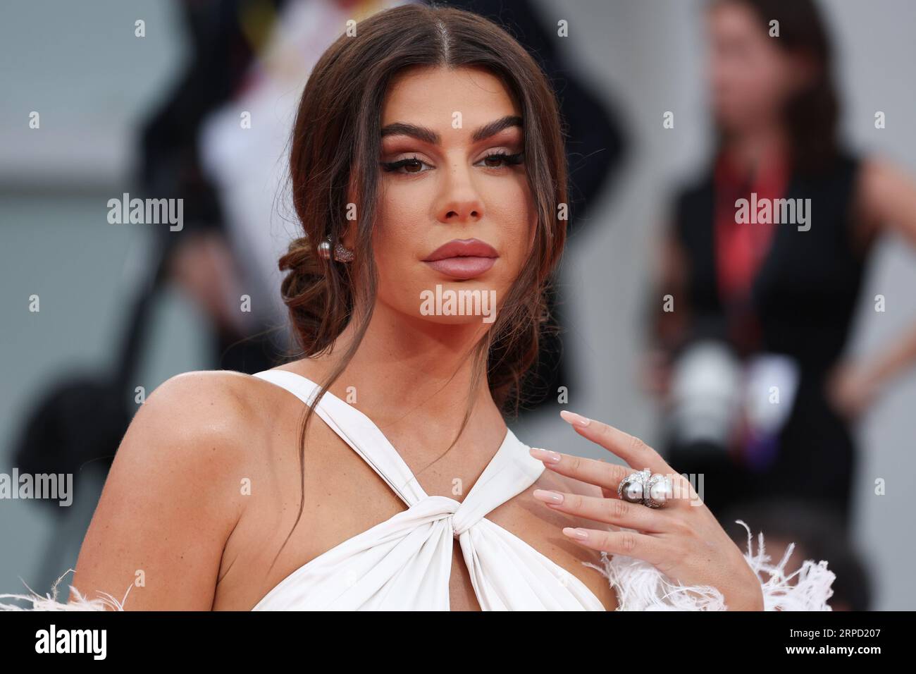 Nima Benati attends a red carpet for the movie "The Killer" at the 80th ...