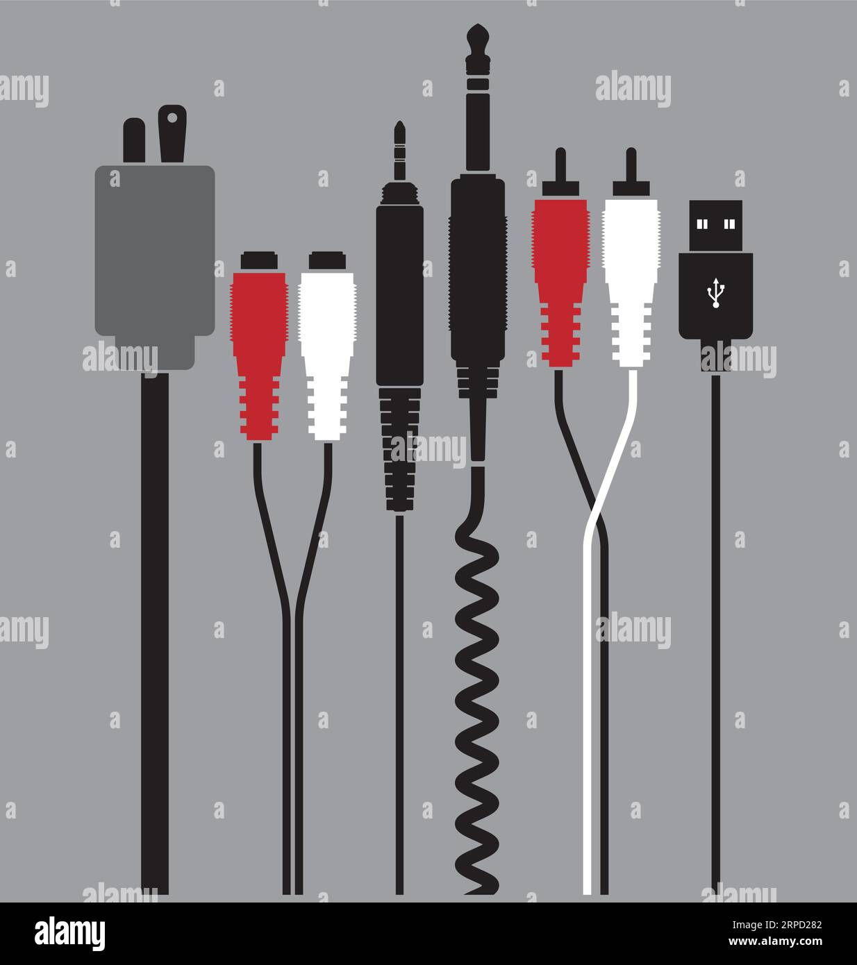 Usb plugs Stock Vector Images - Alamy