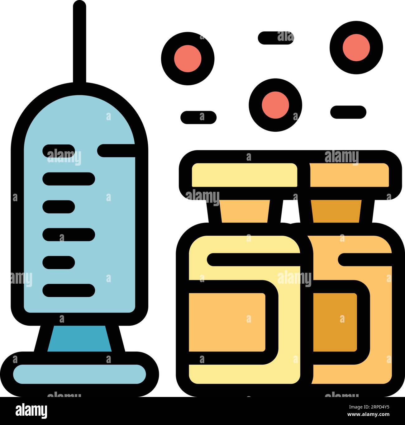 Injection icon outline vector. Hospital room. Care nurse color flat ...