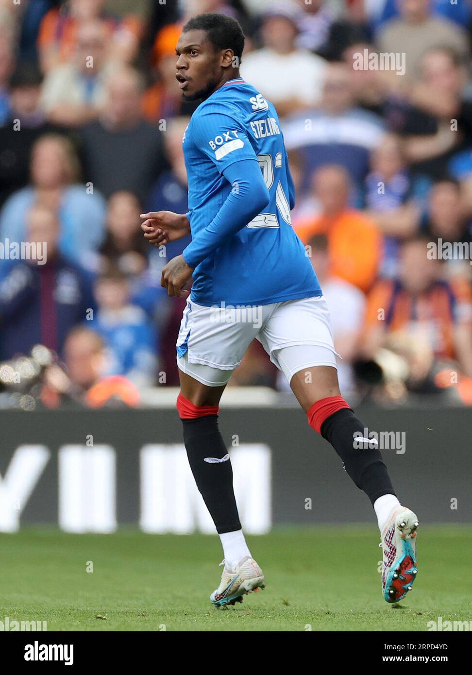 Rangers' Dujon Sterling during the cinch Premiership match at the Ibrox ...