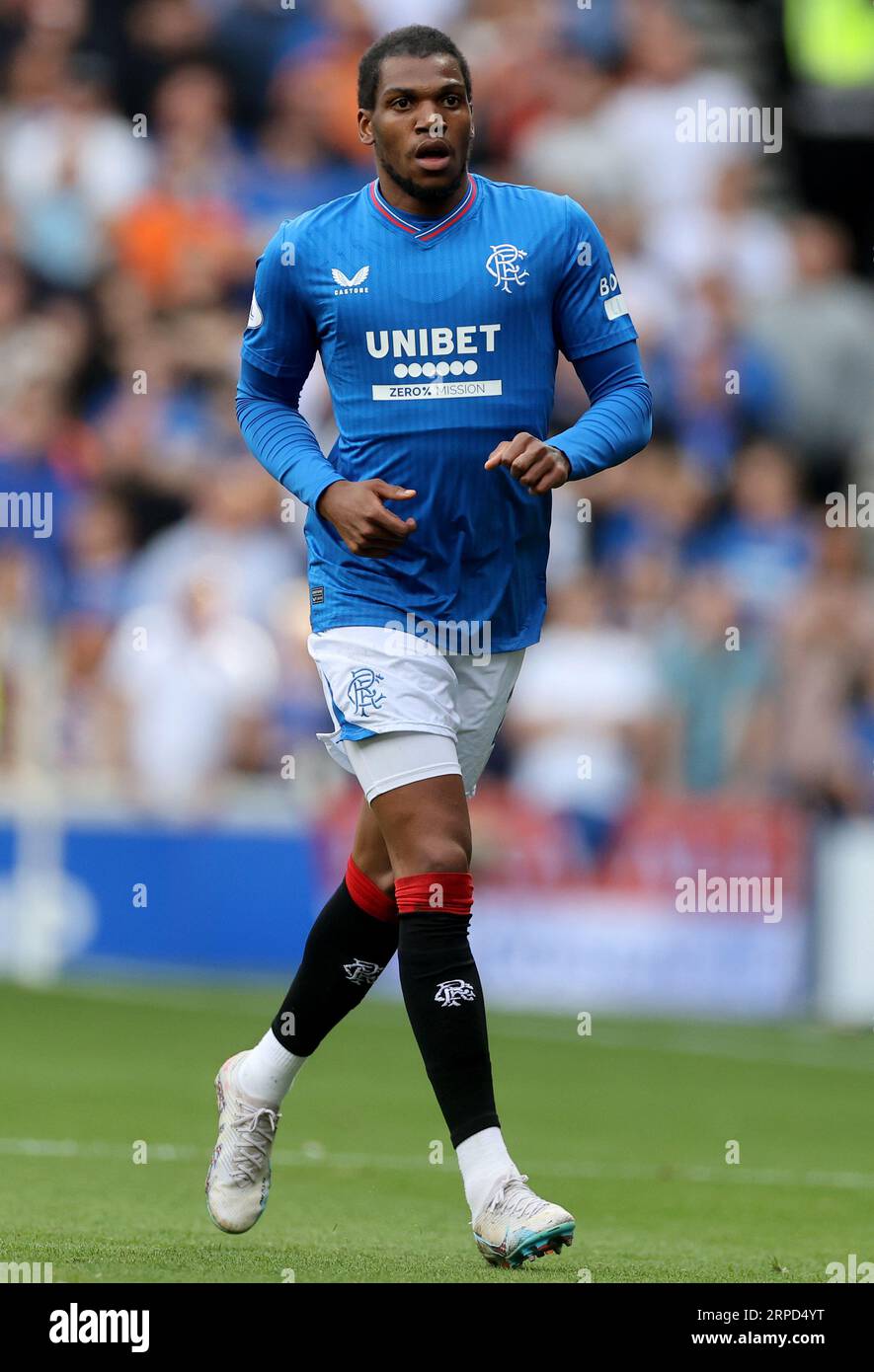 Rangers' Dujon Sterling during the cinch Premiership match at the Ibrox ...