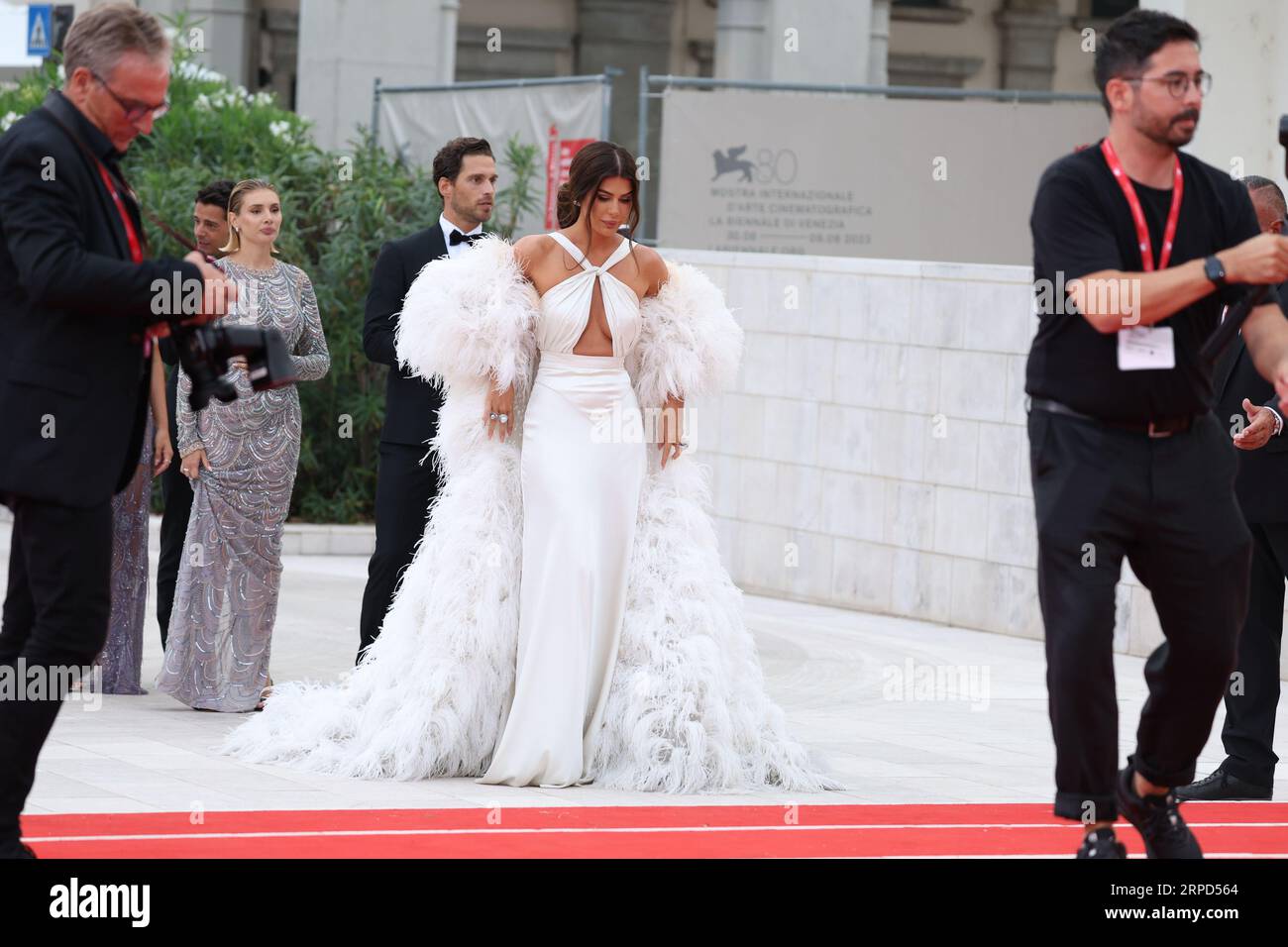 Nima Benati attends a red carpet for the movie "The Killer" at the 80th ...