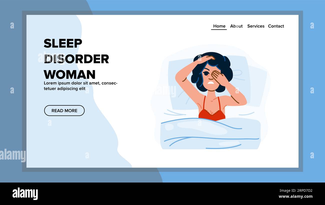 Restless sleep woman Stock Vector Images - Alamy