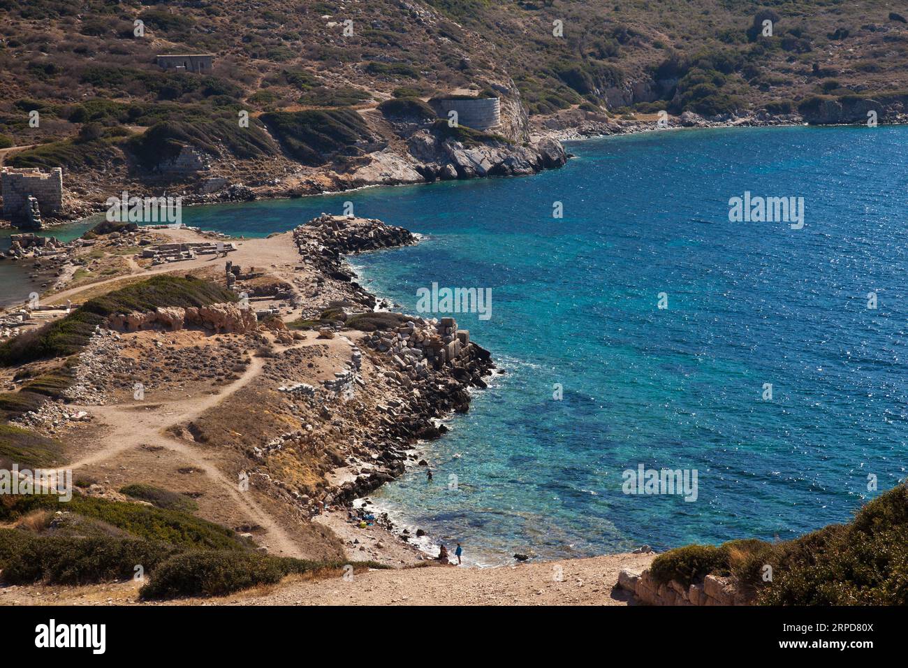 The ruins of Knidos, one of the oldest ancient cities in Anatolia, can now be visited as an open ...