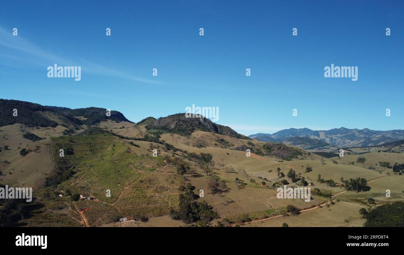 Drone Photography Of Hills landscape Shot Nature Stock Photo - Alamy