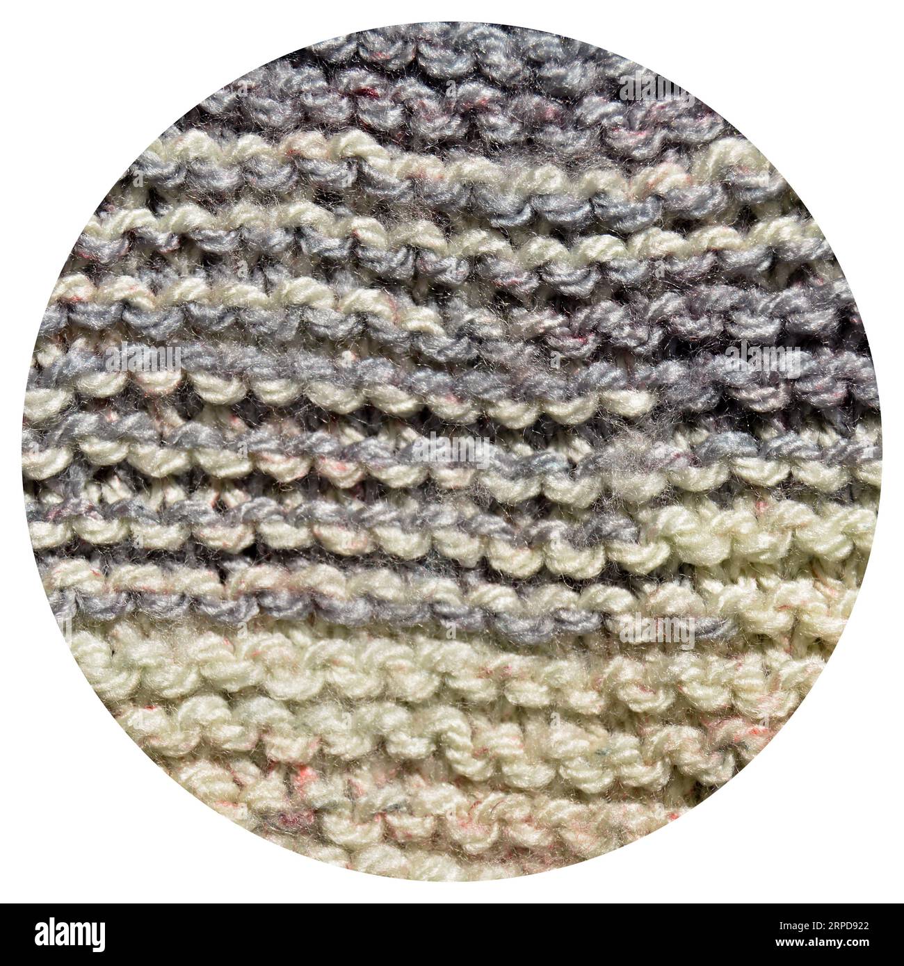 Pattern fabric made of wool. Handmade knitted fabric grey wool ...