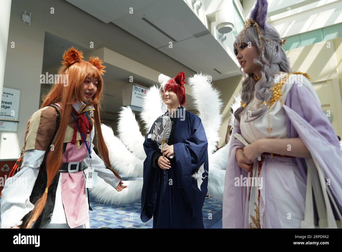 (190728) -- WASHINGTON D.C., July 28, 2019 -- Cosplayers pose for a ...