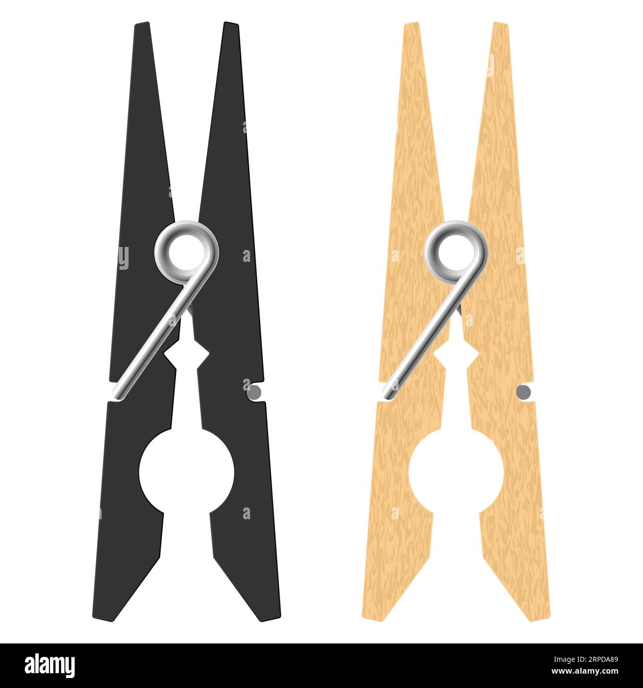 Clothespin cutout clasp hi-res stock photography and images - Alamy