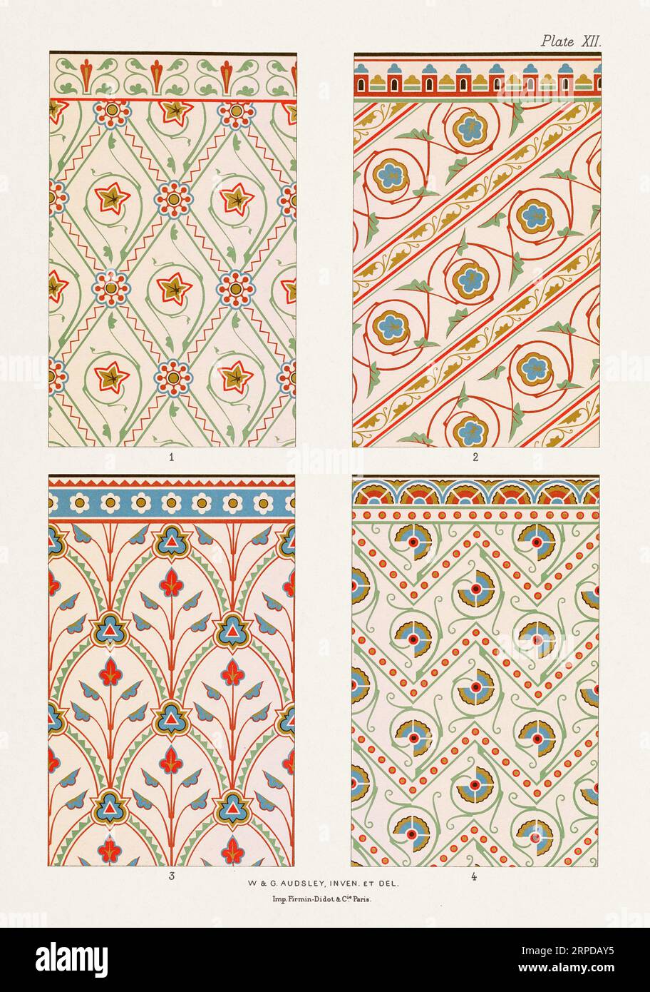 Floral patterns in rich colors hi-res stock photography and images - Alamy