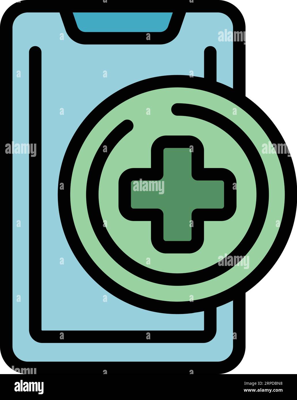 Emergency phone call icon outline vector. Medicine clinic. Room ...