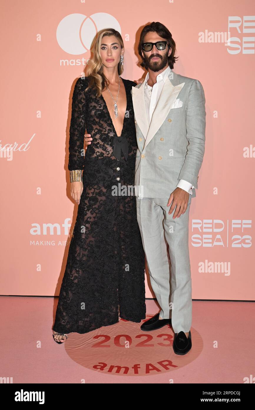 Venice, Italy. 03rd Sep, 2023. Jessica Serfaty and Leonardo Maria del ...