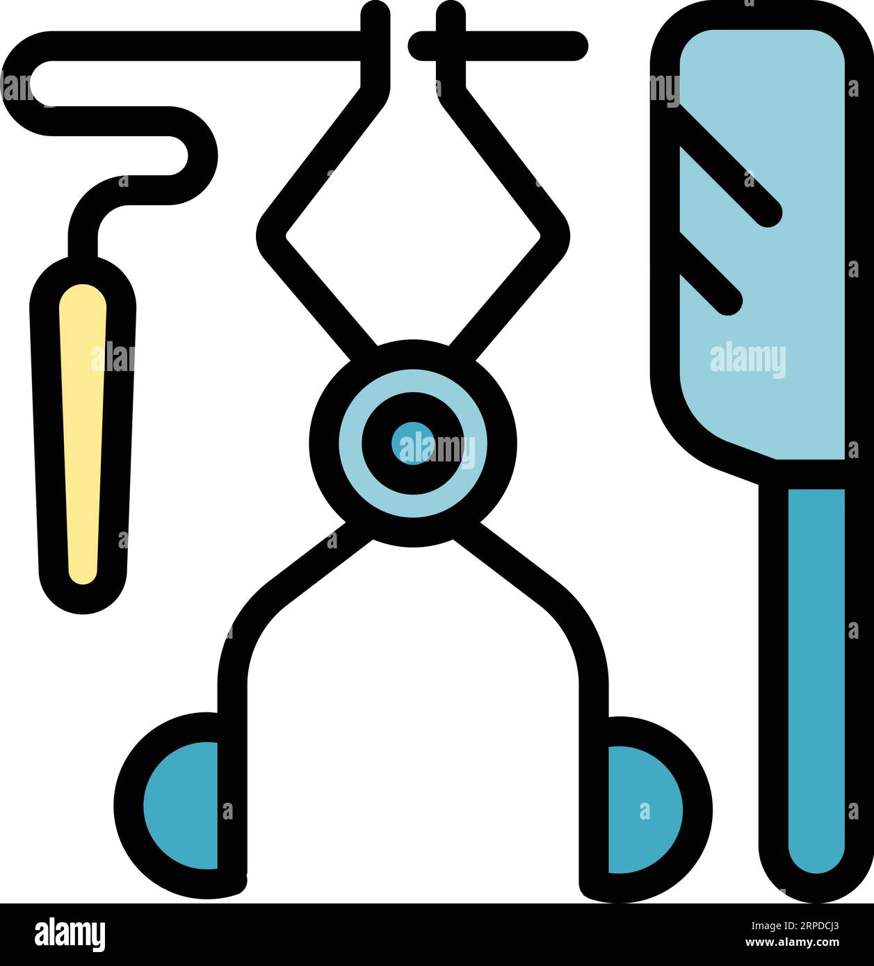 Surgery tools icon outline vector. Emergency room. Patient help color ...