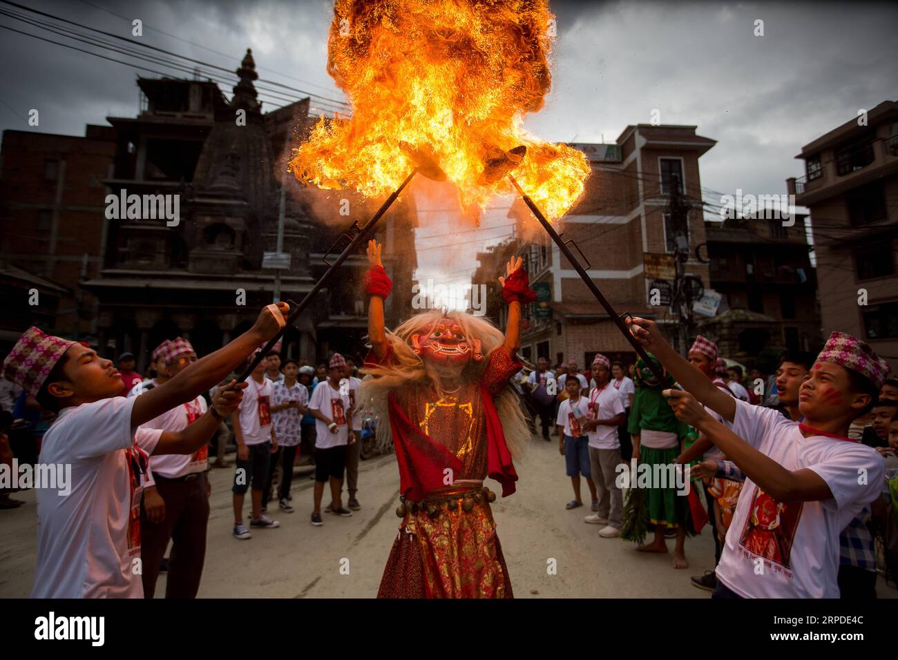 Newari dance hi-res stock photography and images - Alamy