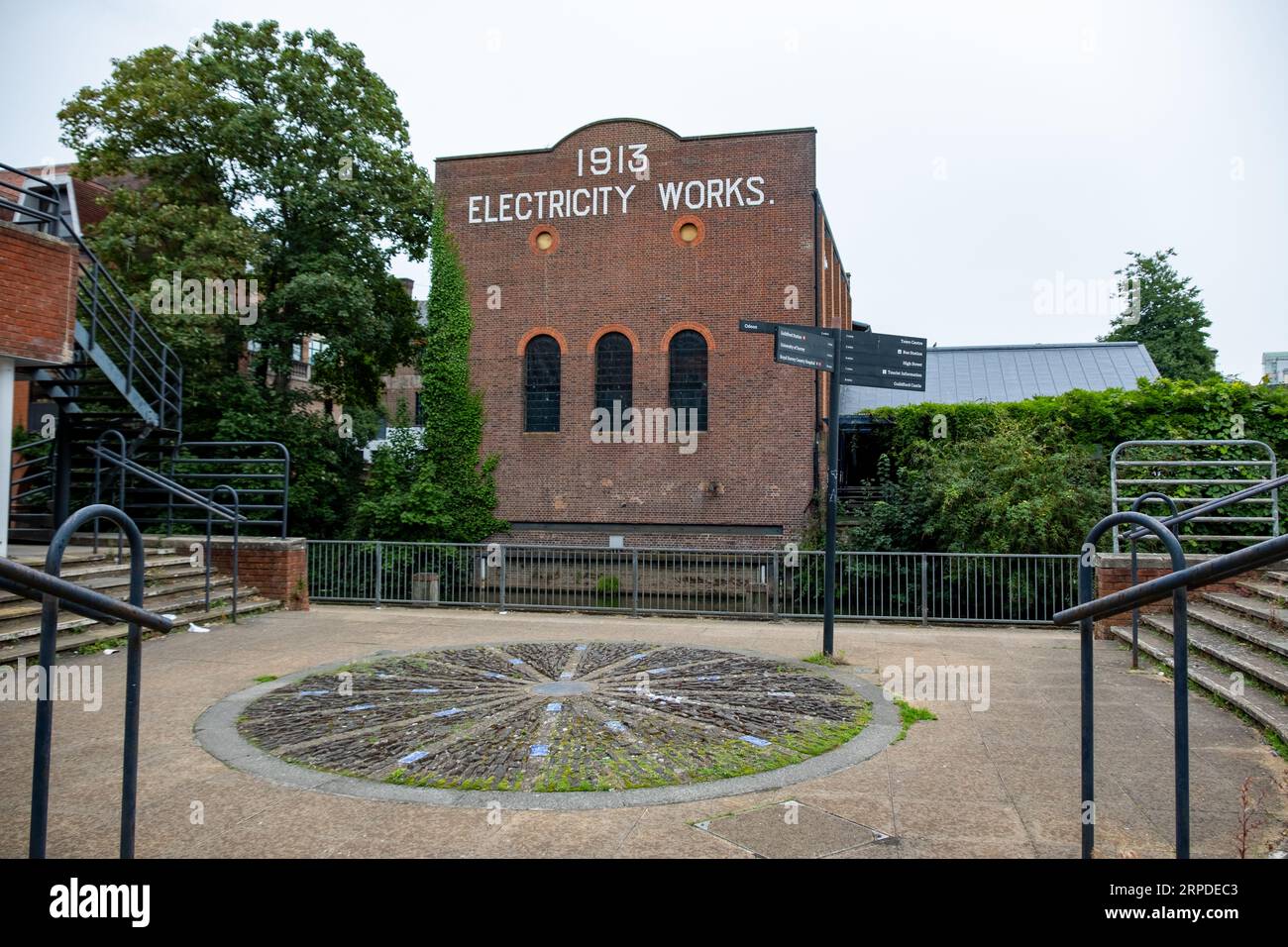 GUILDFORD, SURREY, UK- AUGUST 31, 2023: The old Electicity Works ...