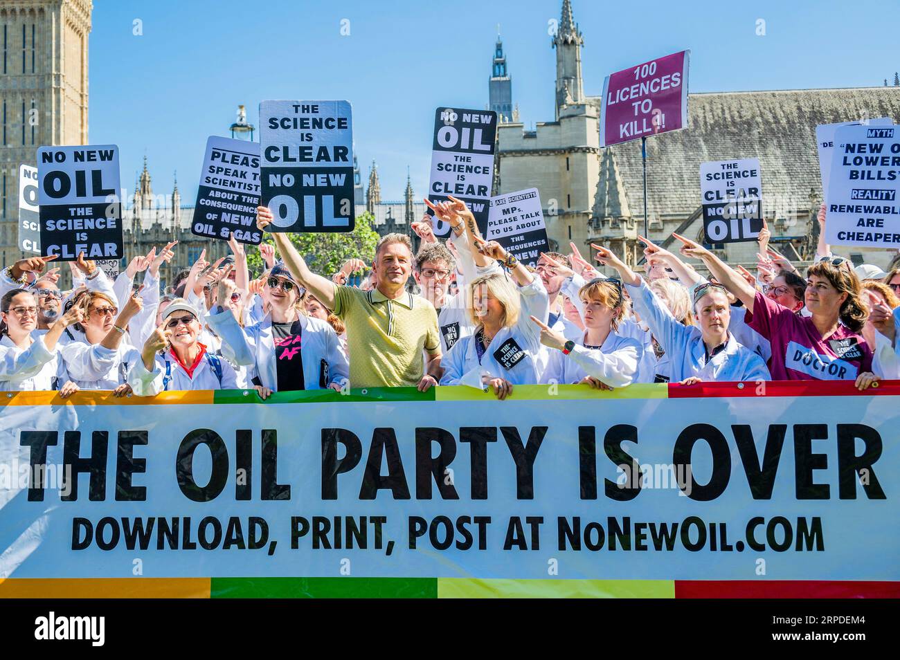London, UK. 4th Sep, 2023. The Oil party is over - Rally to persuade ...