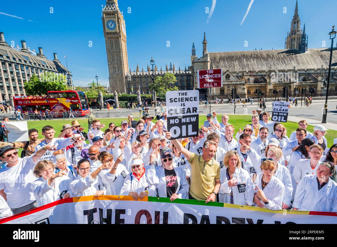 London, UK. 4th Sep, 2023. The Oil party is over - Rally to persuade ...