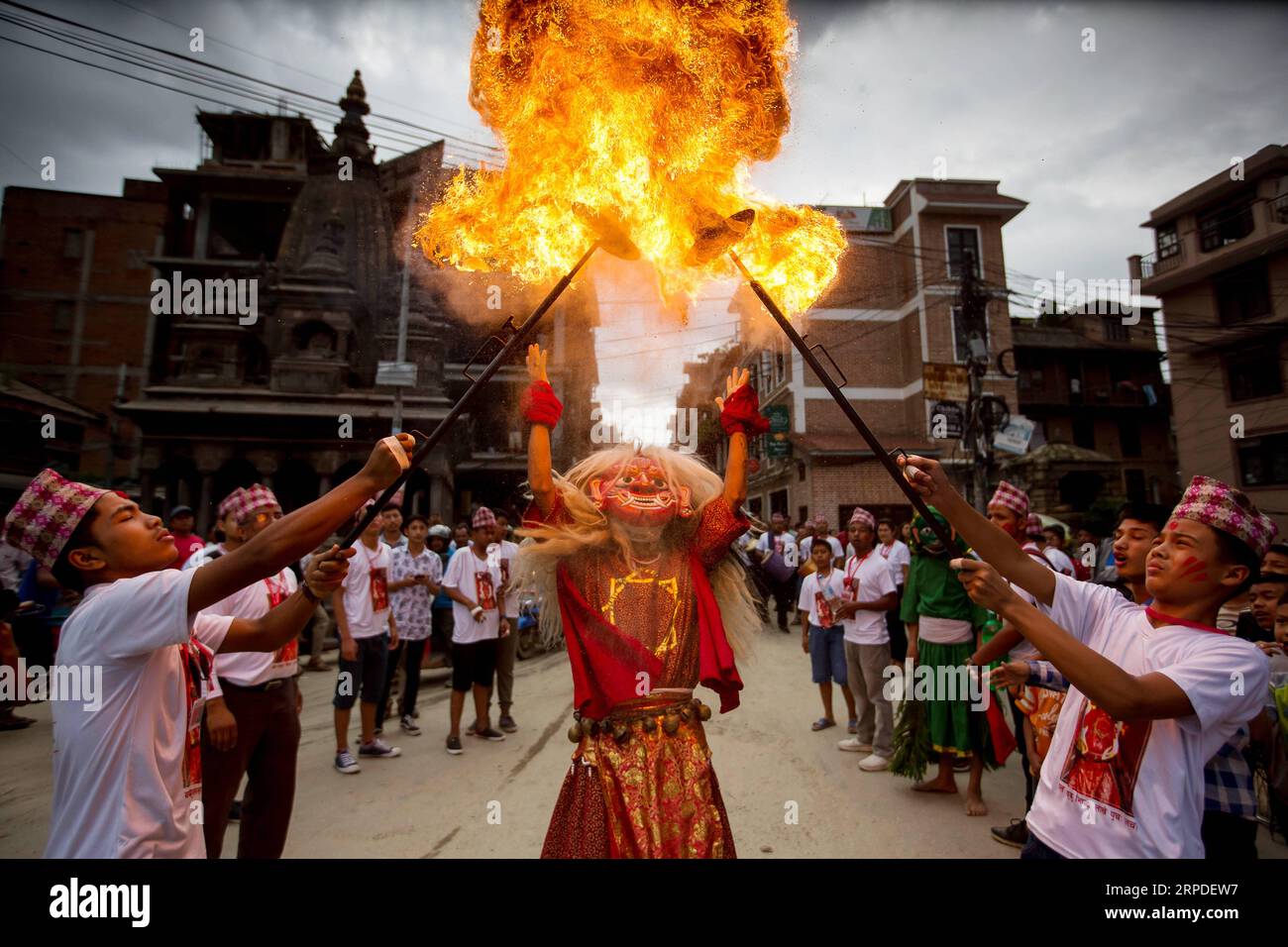 Newari dance hi-res stock photography and images - Alamy