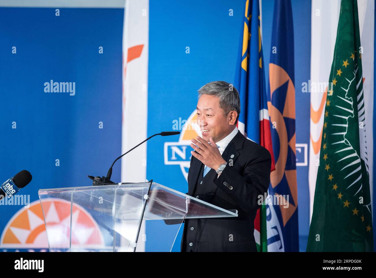 (190802) -- WALVIS BAY (NAMIBIA), Aug. 2, 2019 -- Zhang Yiming, Chinese ...