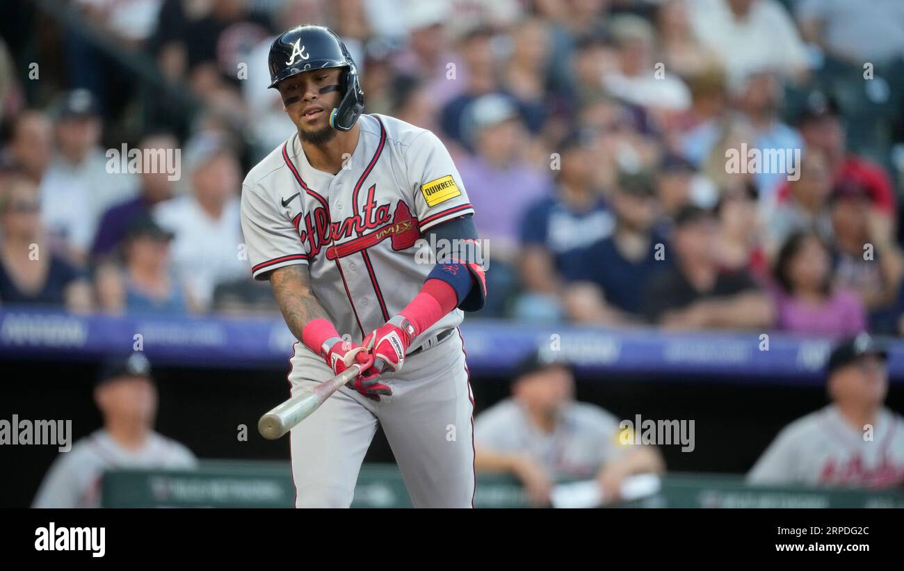 Atlanta Braves shortstop Orlando Arcia (11) in the second inning of a ...
