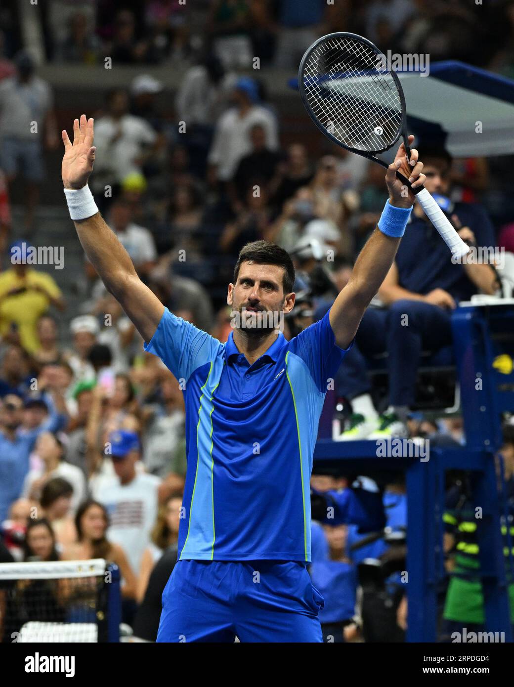 Flushing NY, USA. 03rd Sep, 2023. **NO NY NEWSPAPERS** Novak Djokovic ...
