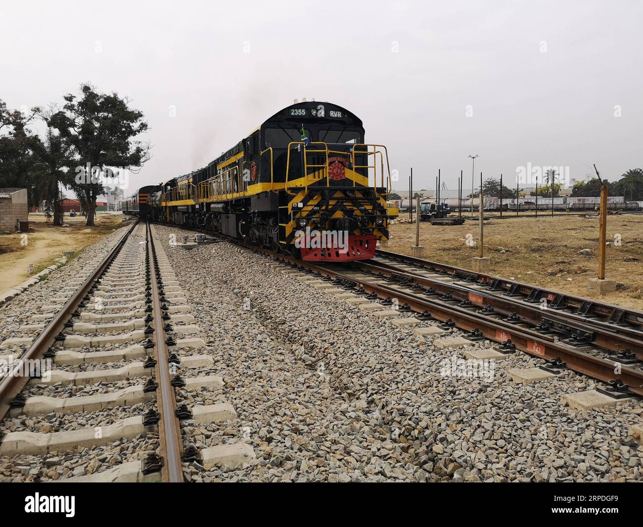 (190803) -- LOBITO, Aug. 3, 2019 -- The Rovos Rail luxurious train ...