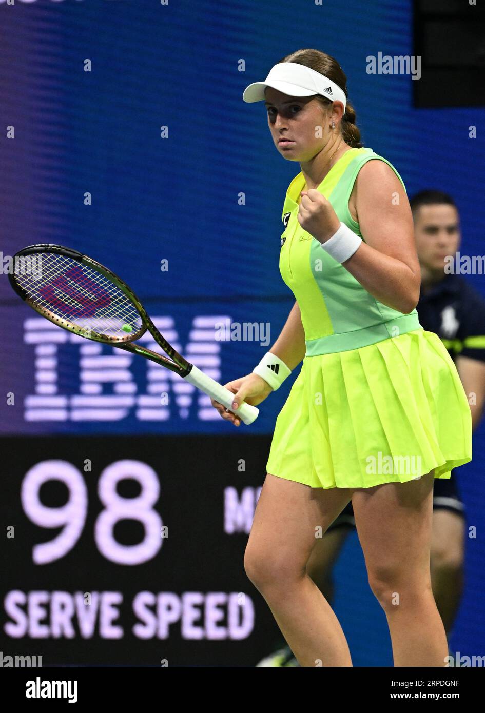 Flushing NY, USA. 03rd Sep, 2023. **NO NY NEWSPAPERS** Iga Swiatek Vs Jelena Ostapenko at the ...