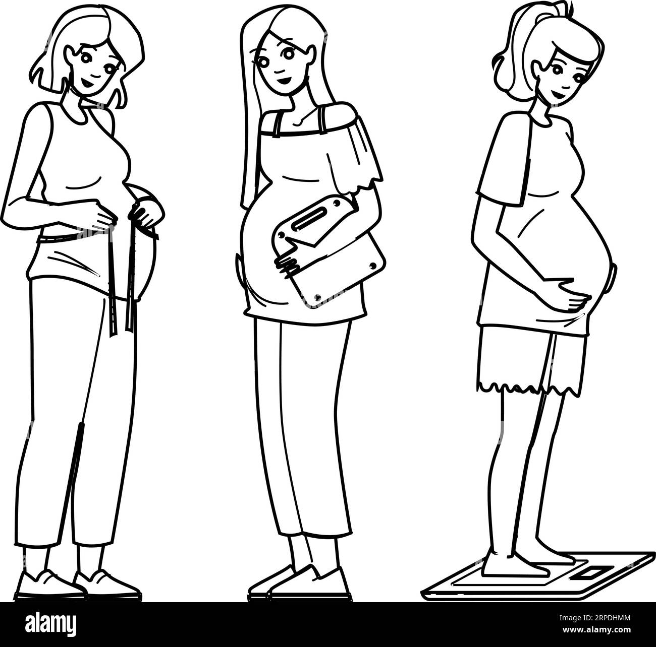weight pregnancy vector Stock Vector Image & Art - Alamy
