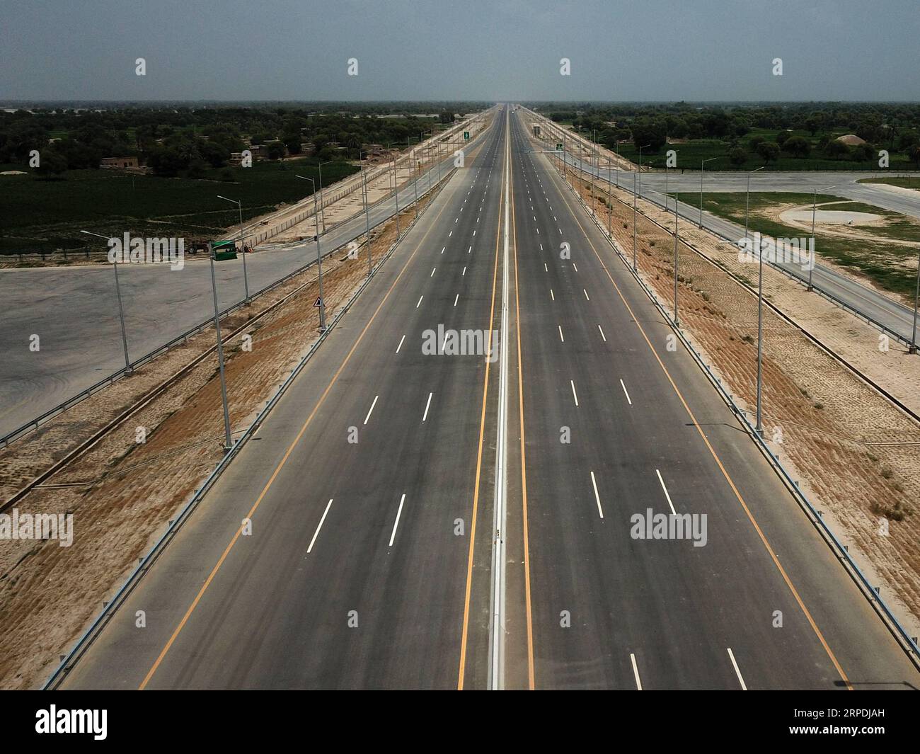 (190805) -- MULTAN (PAKISTAN), Aug. 5, 2019 -- Arial photo taken on Aug ...