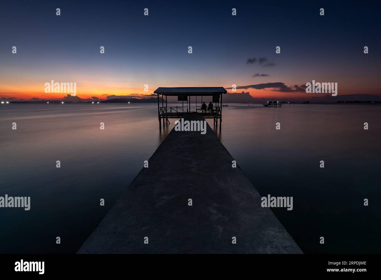 Sunset at Semporna Sabah Stock Photo - Alamy