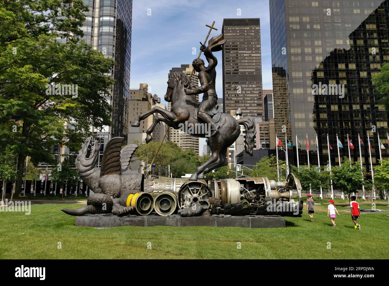 (190806) -- UNITED NATIONS, Aug. 6, 2019 -- Photo taken on Aug. 5, 2019 ...