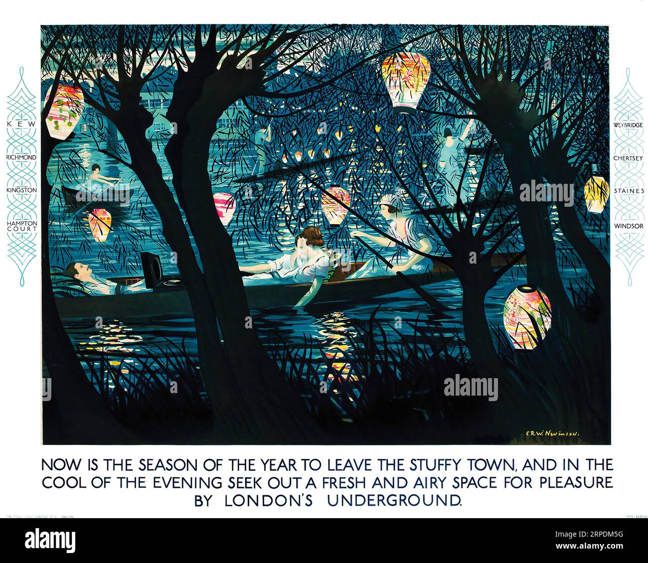 1925 London Underground poster by World War One artist Christopher ...