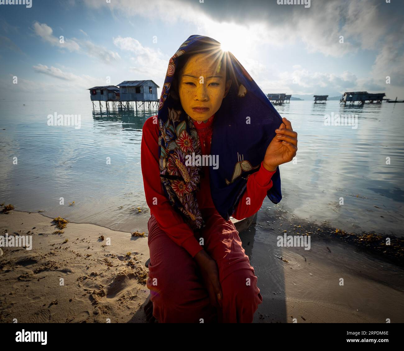 Faces of sea gypsies Semporna Sabah Stock Photo - Alamy