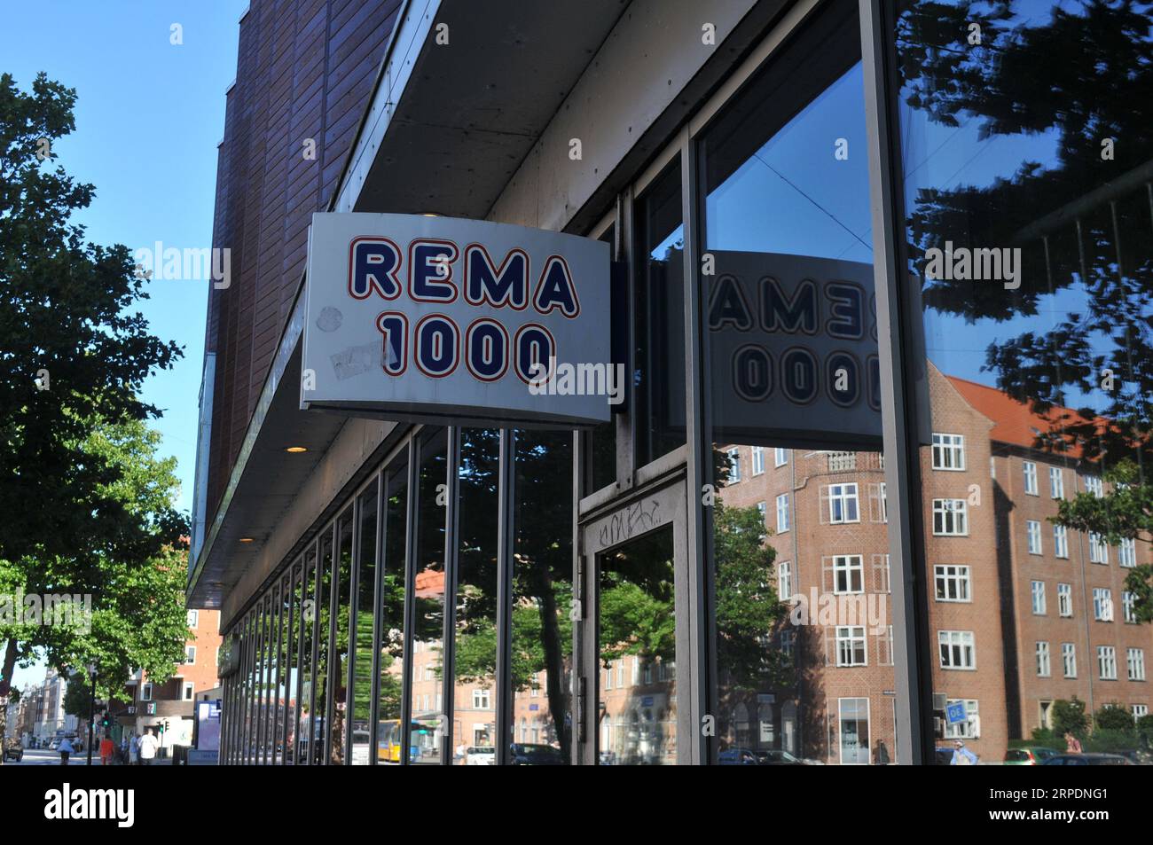 Copenhagen/Denmark/04 September 2023/.Rema 1000 grocery store in danish ...
