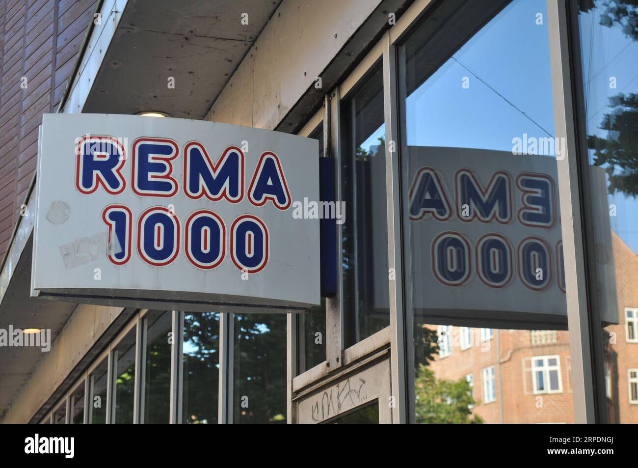 Copenhagen/Denmark/04 September 2023/.Rema 1000 grocery store in danish ...