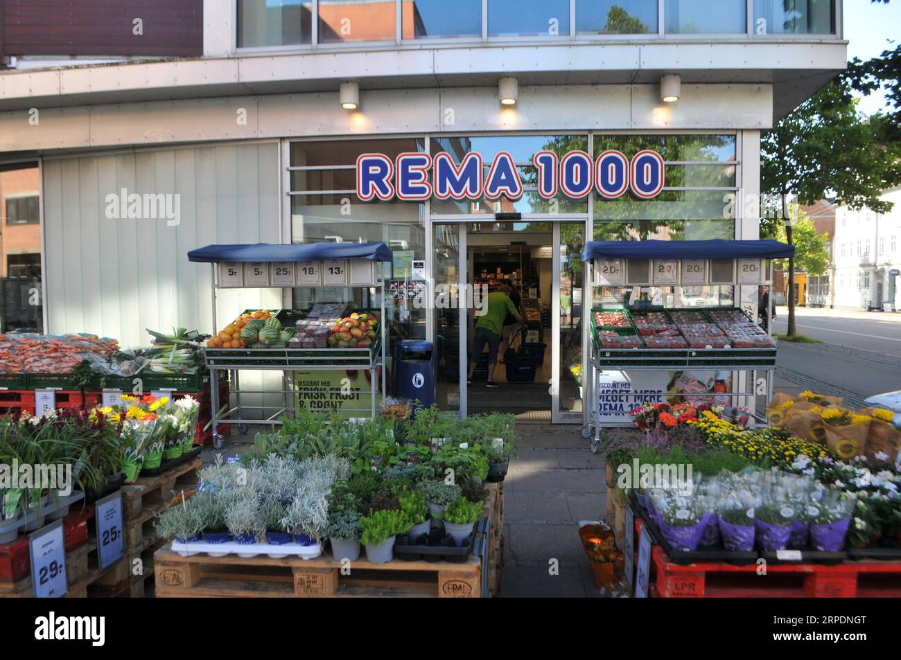 Copenhagen/Denmark/04 September 2023/.Rema 1000 grocery store in danish ...