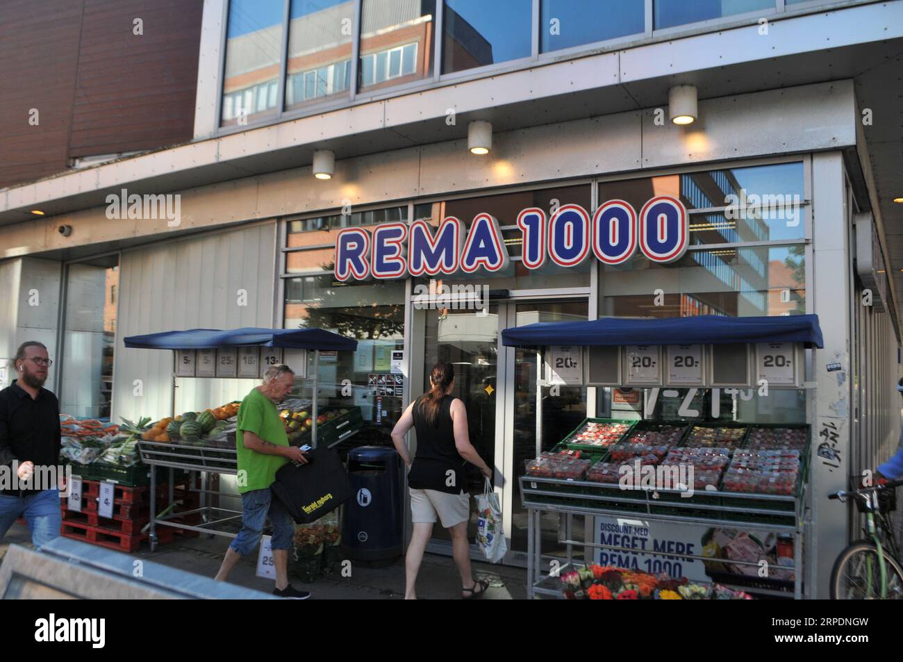 Copenhagen/Denmark/04 September 2023/.Rema 1000 grocery store in danish ...
