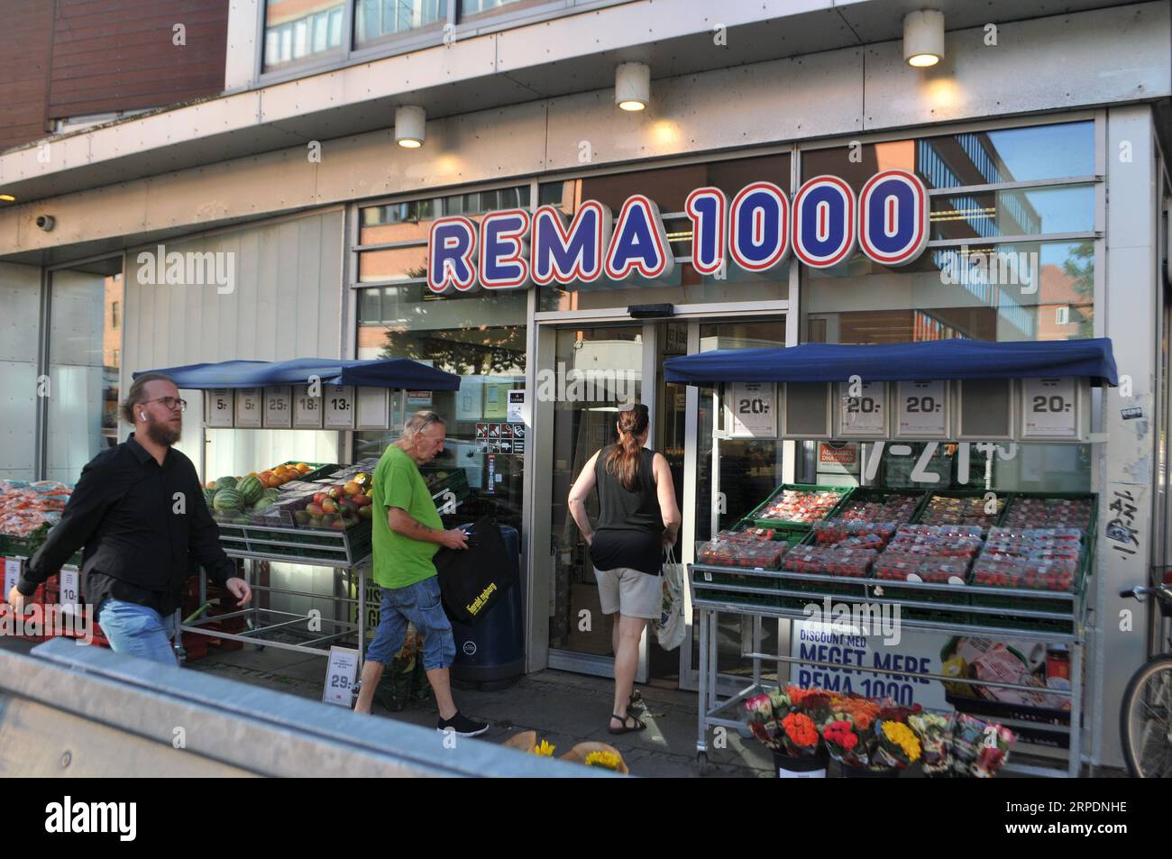 Copenhagen/Denmark/04 September 2023/.Rema 1000 grocery store in danish ...