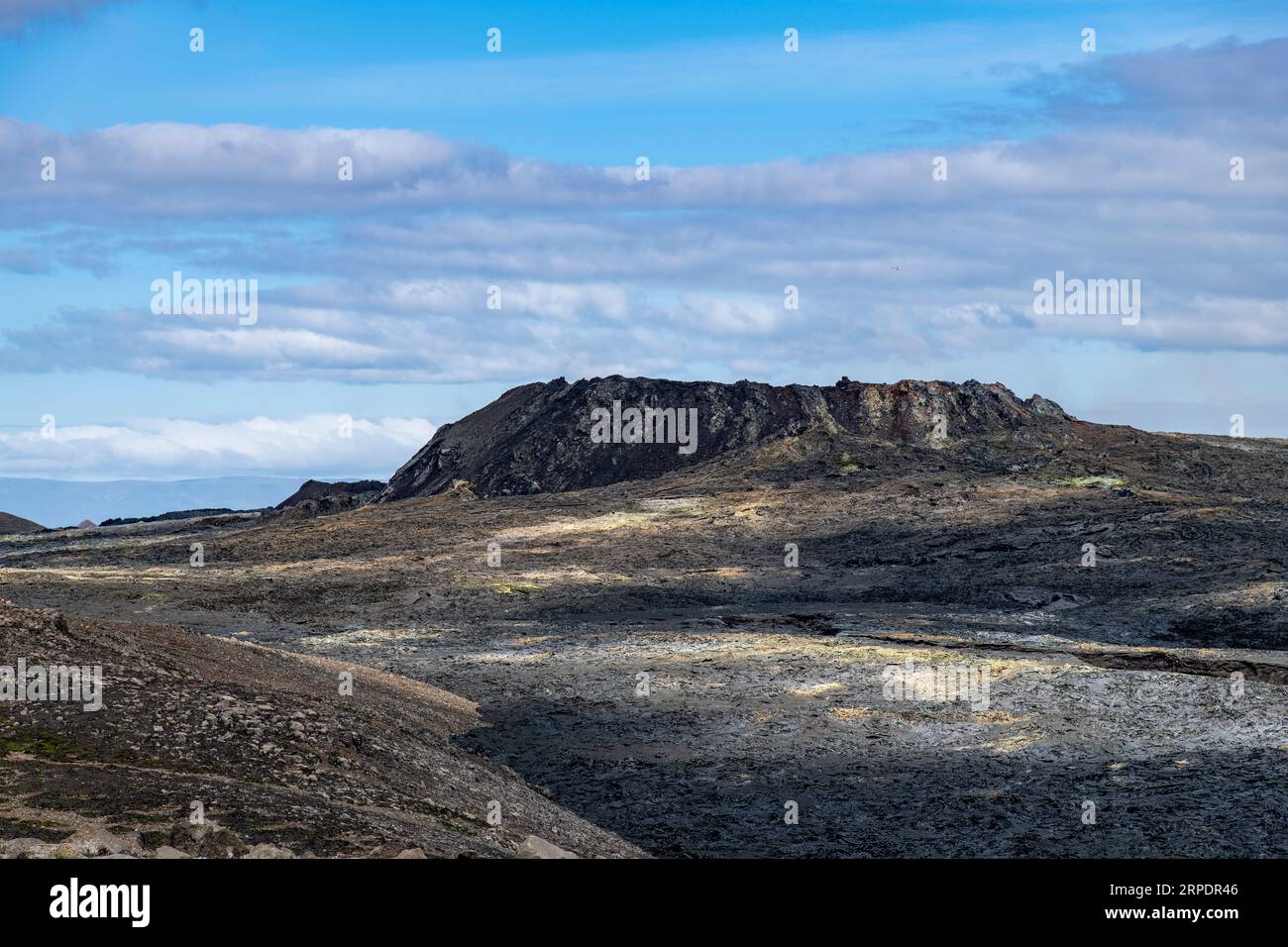 Fissure vent in Geldingadalir volcano area that was active in 2021 near ...