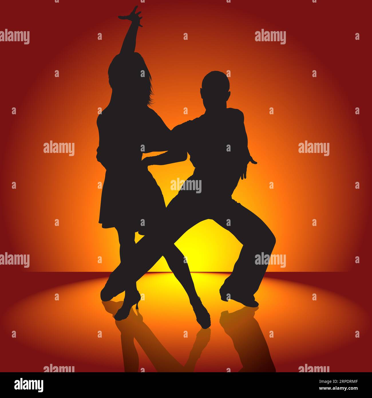 Ballroom dancers pose Stock Vector Images - Alamy