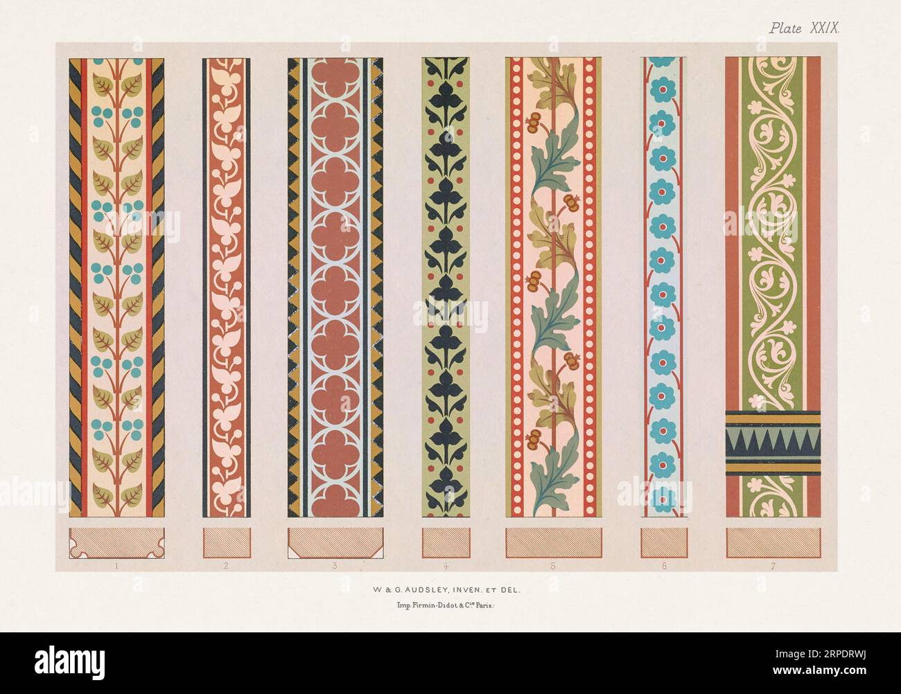 Medieval designs. Stencil art. Medieval bands and borders in rich ...