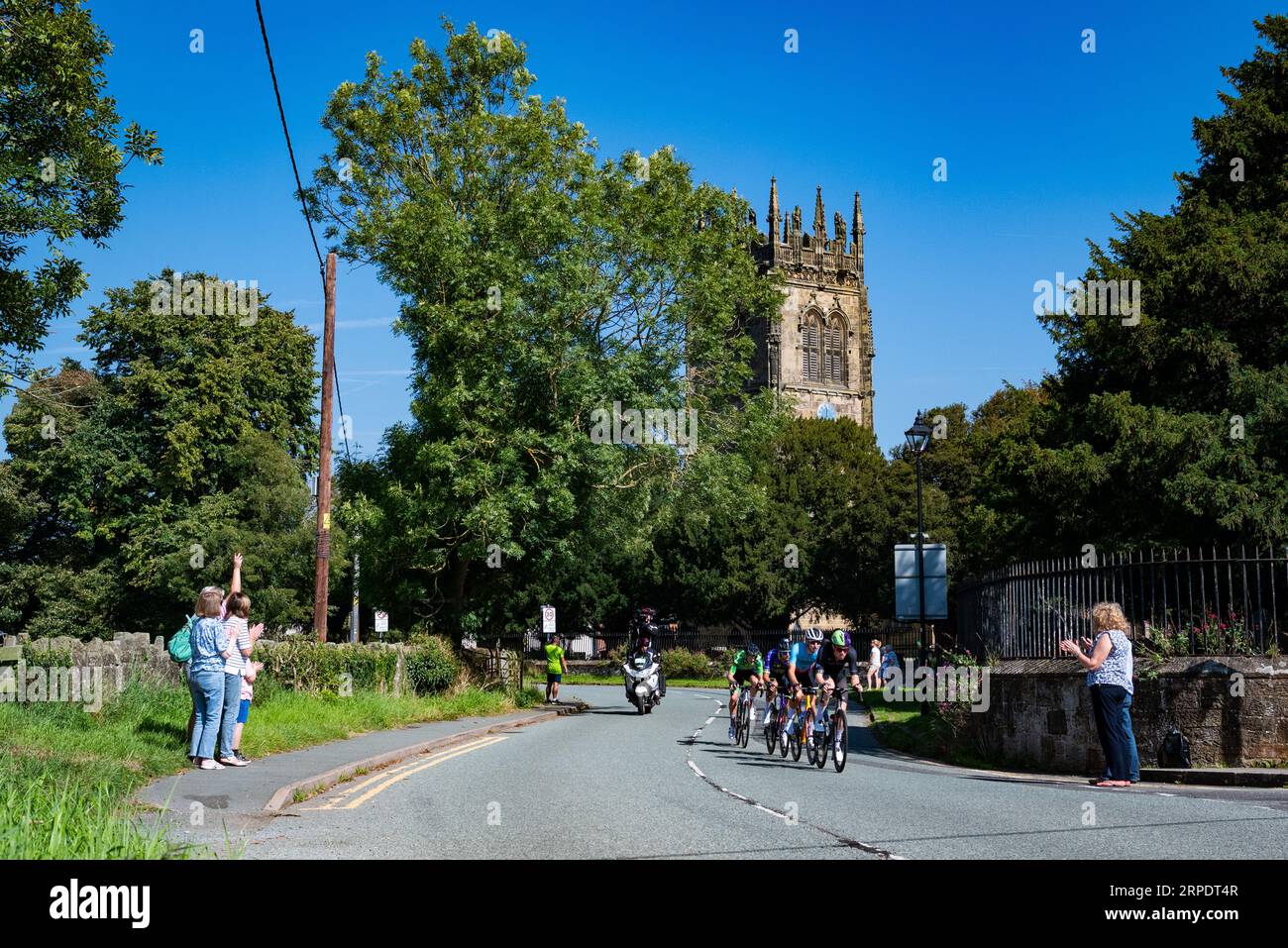 Scenes from Leg 2 of the Tour of Britain, Wrexham to Wrexham, as the ...
