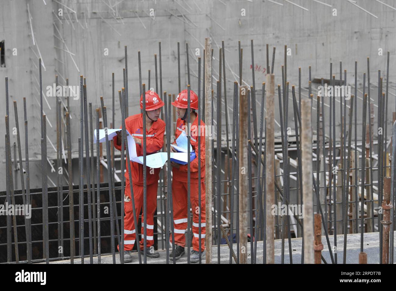 (190811) -- GUIPING, Aug. 11, 2019 -- Engineers discuss at the ...
