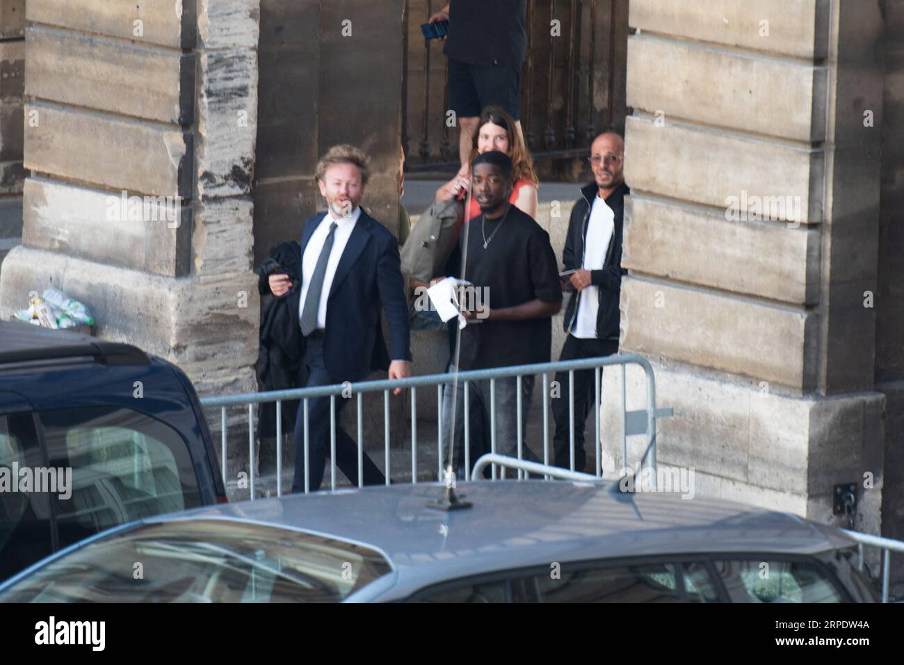 French rapper Mohamed Sylla, aka MHD, arrives for the opening of his ...