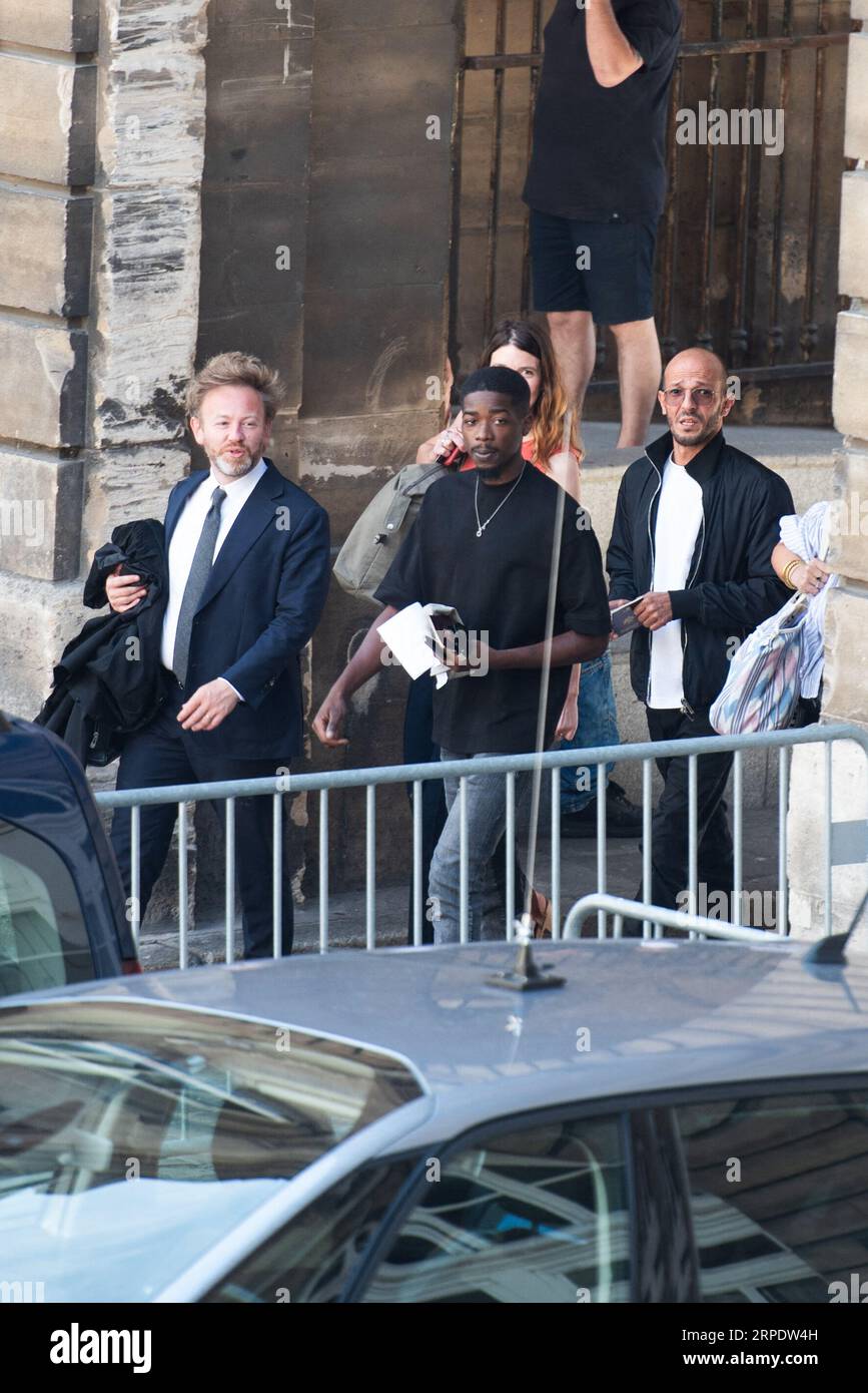 French rapper Mohamed Sylla, aka MHD, arrives for the opening of his ...