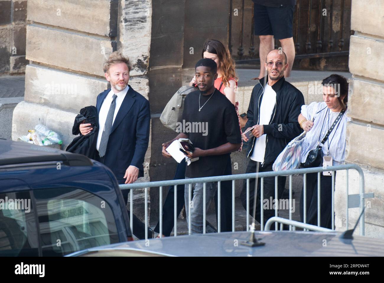 French rapper Mohamed Sylla, aka MHD, arrives for the opening of his ...