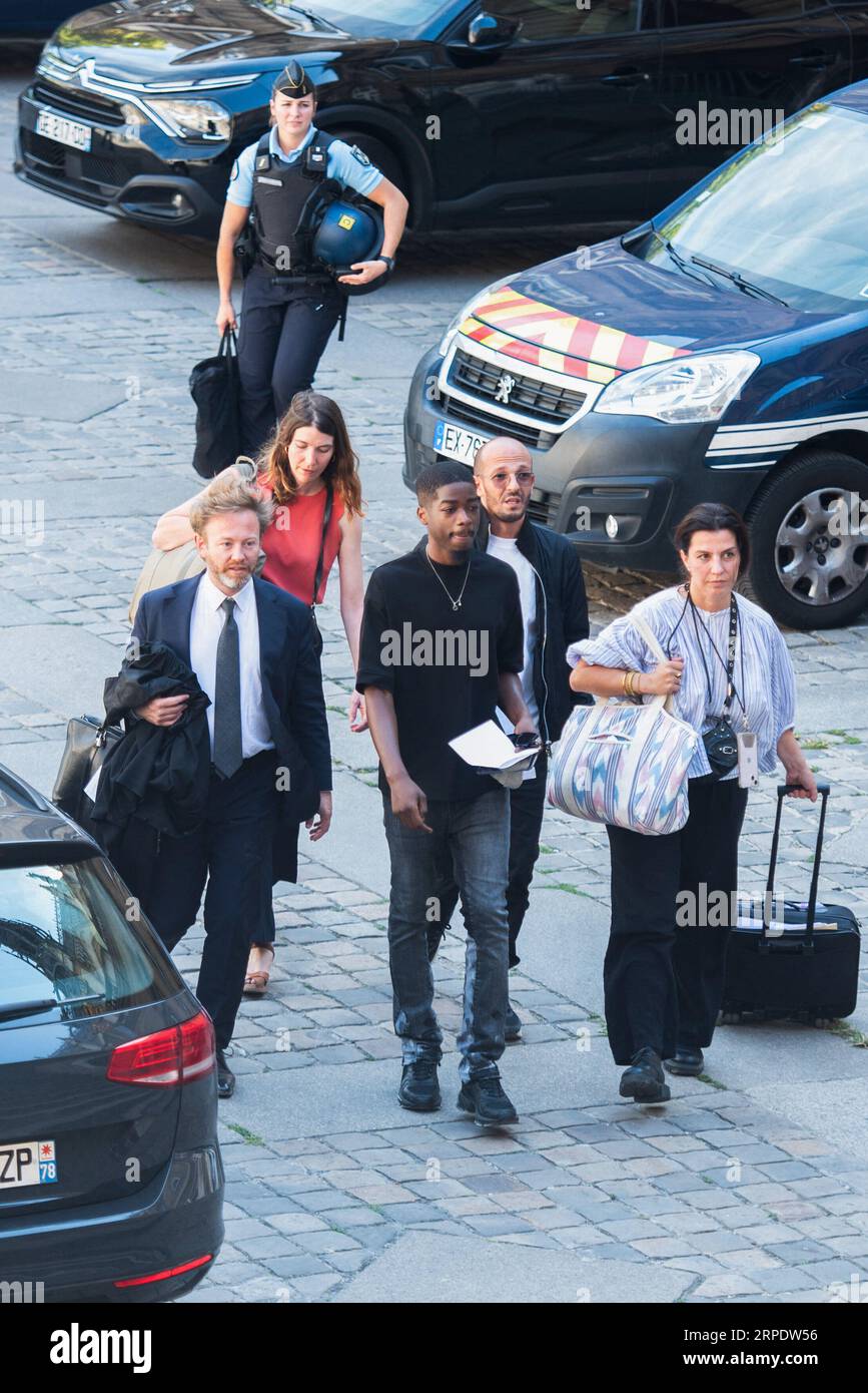 French rapper Mohamed Sylla, aka MHD, arrives for the opening of his ...