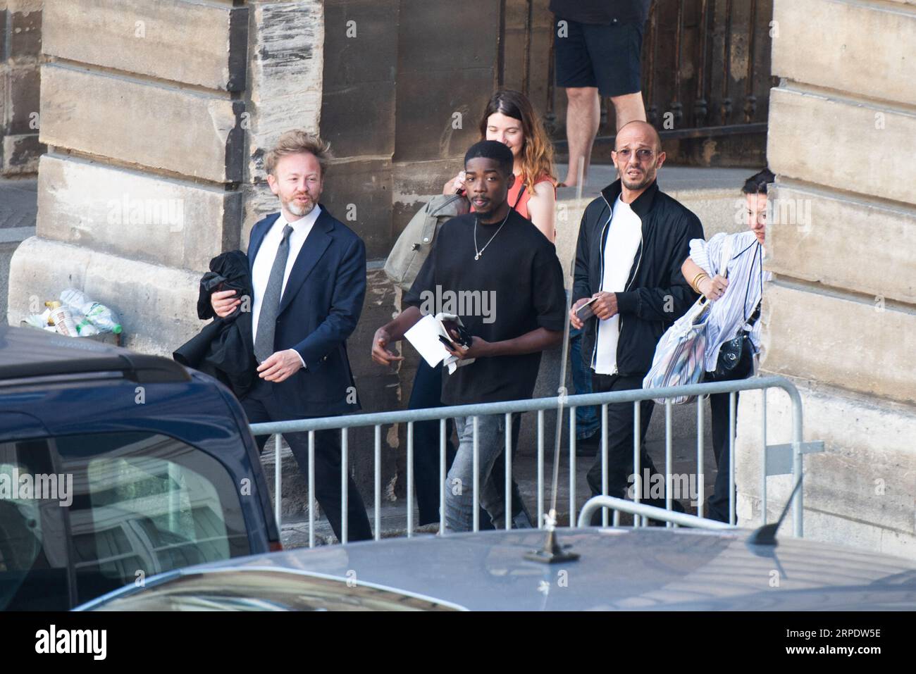 French rapper Mohamed Sylla, aka MHD, arrives for the opening of his ...